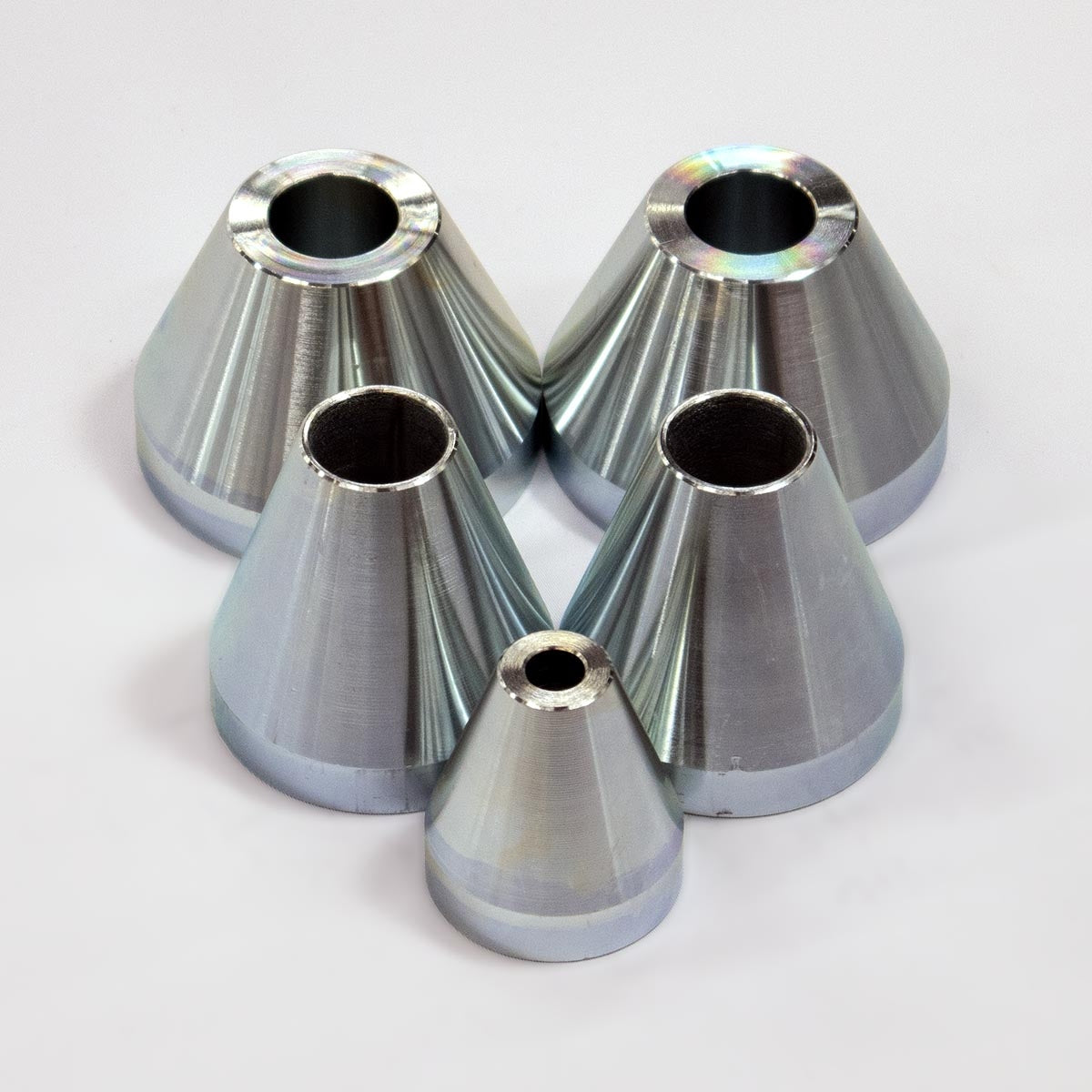 Bicycle Frame Jig Centering Cones Set - Stainless Steel